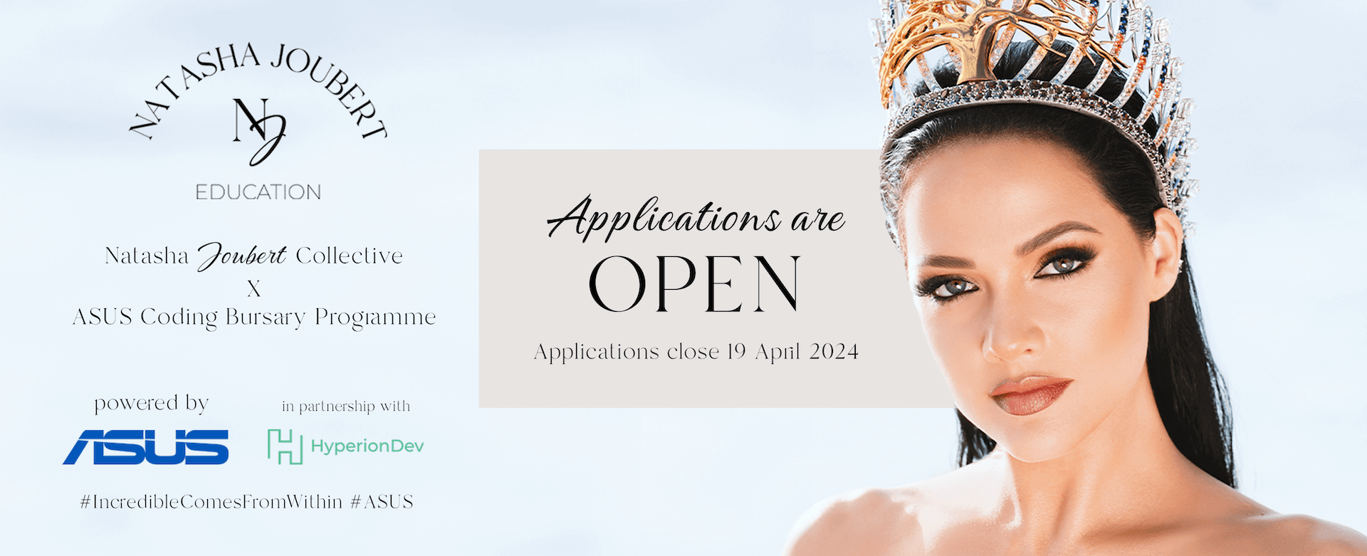 Miss South Africa Natasha Joubert secures a further 10 educational ...
